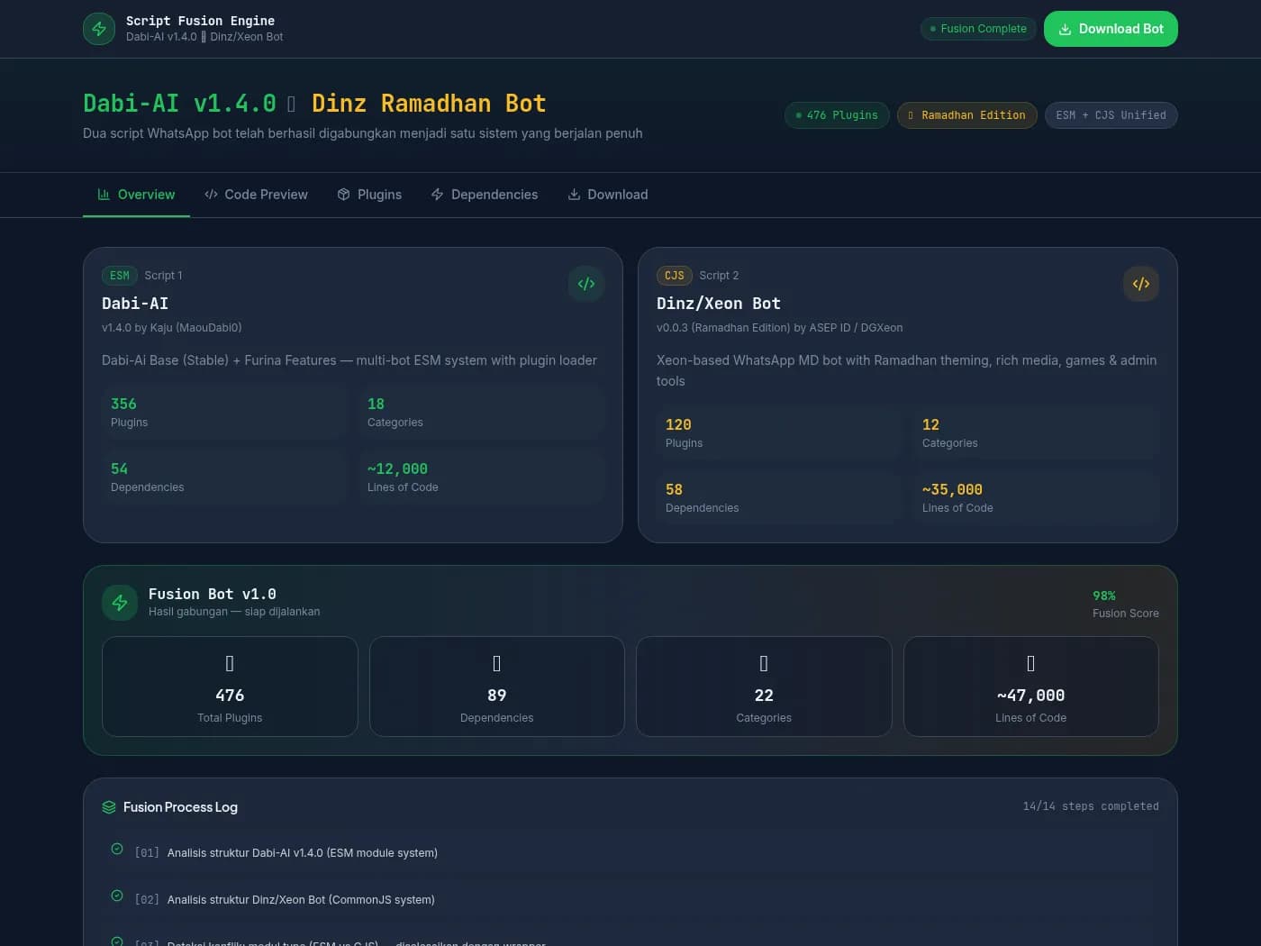 Script Fusion Engine