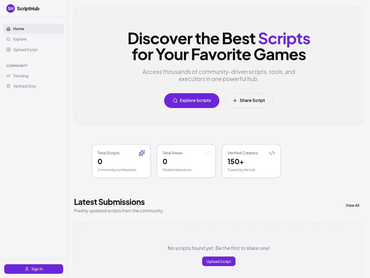 ScriptHub Portal