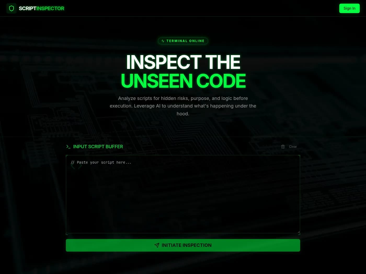 Script Inspector