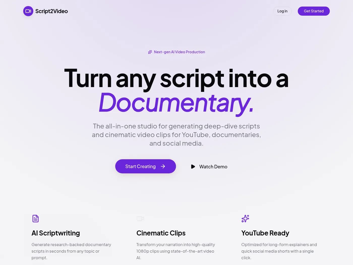 Script2Video Studio
