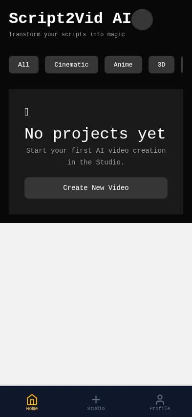 Script2Video AI App