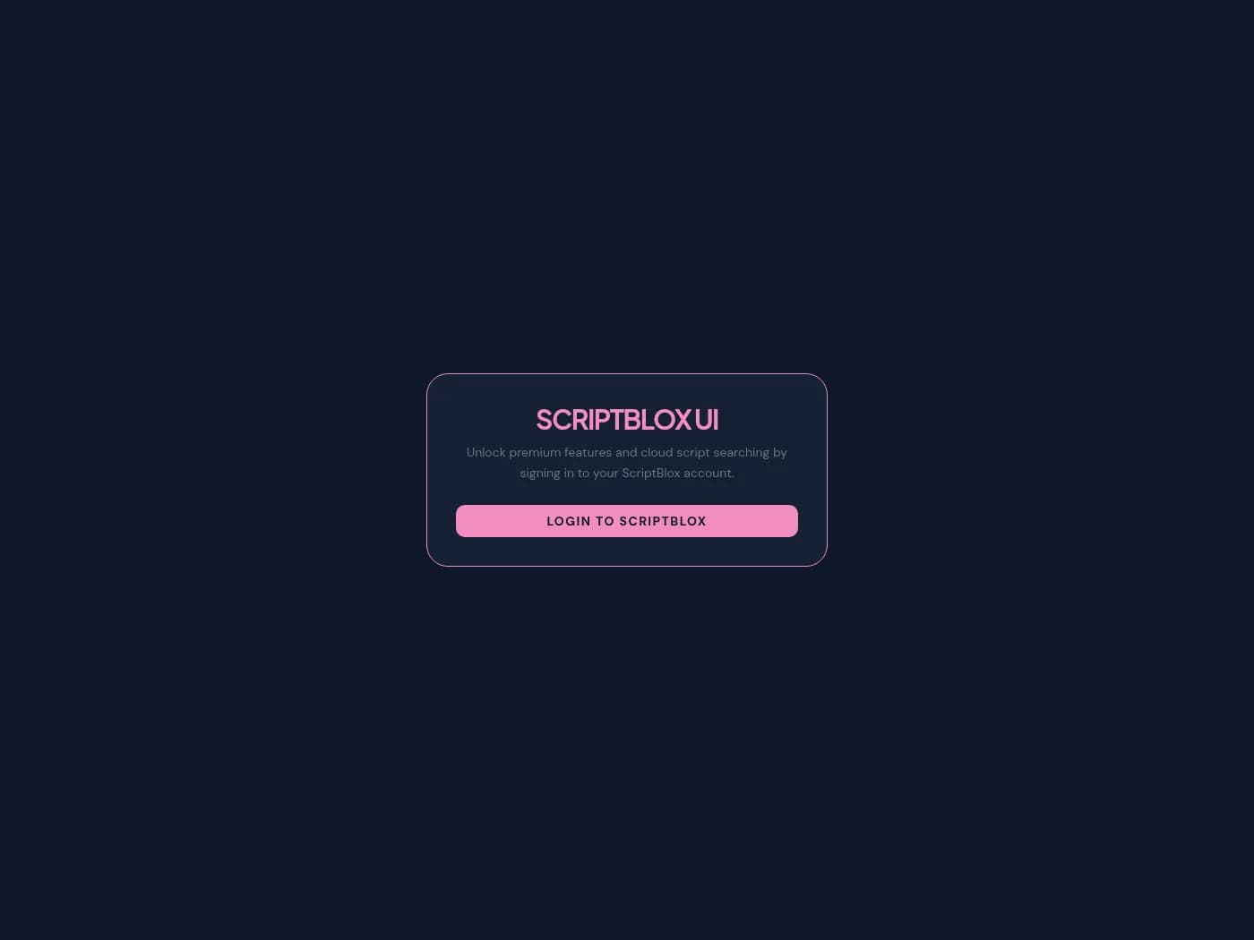 ScriptBlox Executor UI