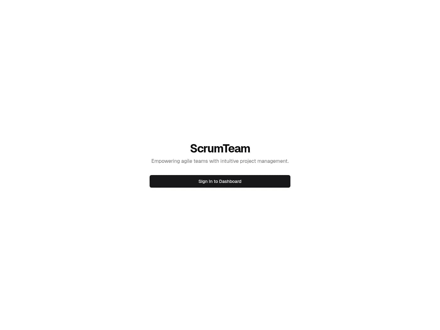 ScrumTeam Dashboard