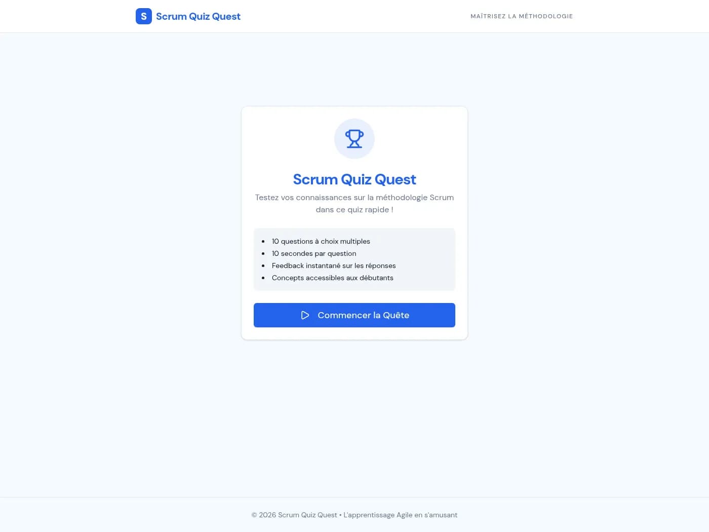 Scrum Quiz Quest