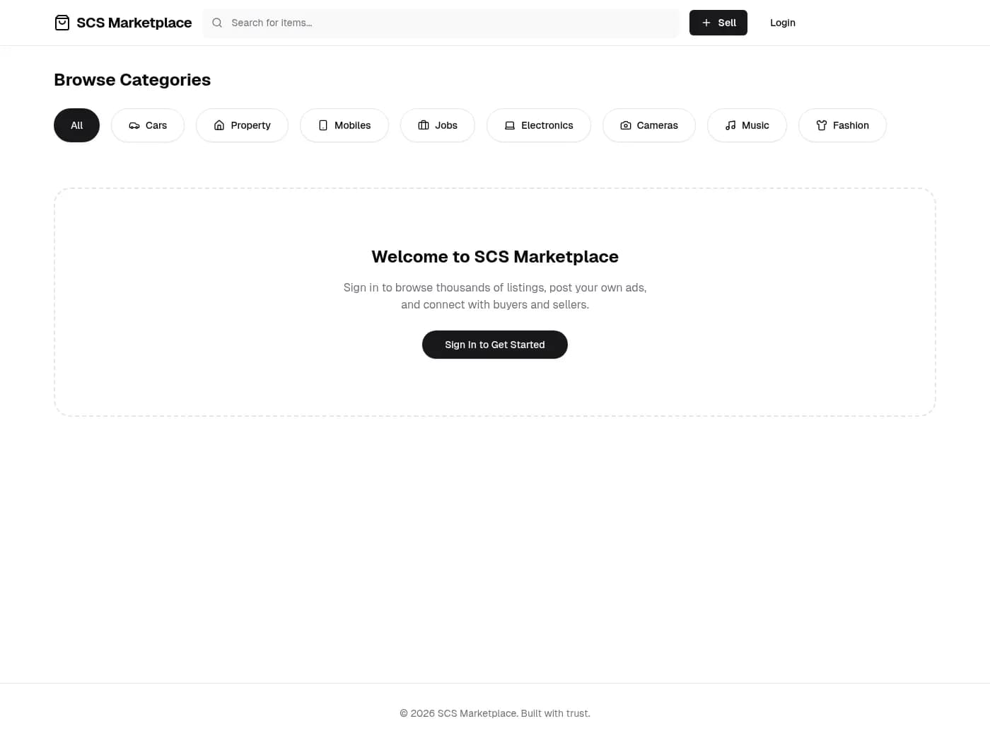 SCS Marketplace