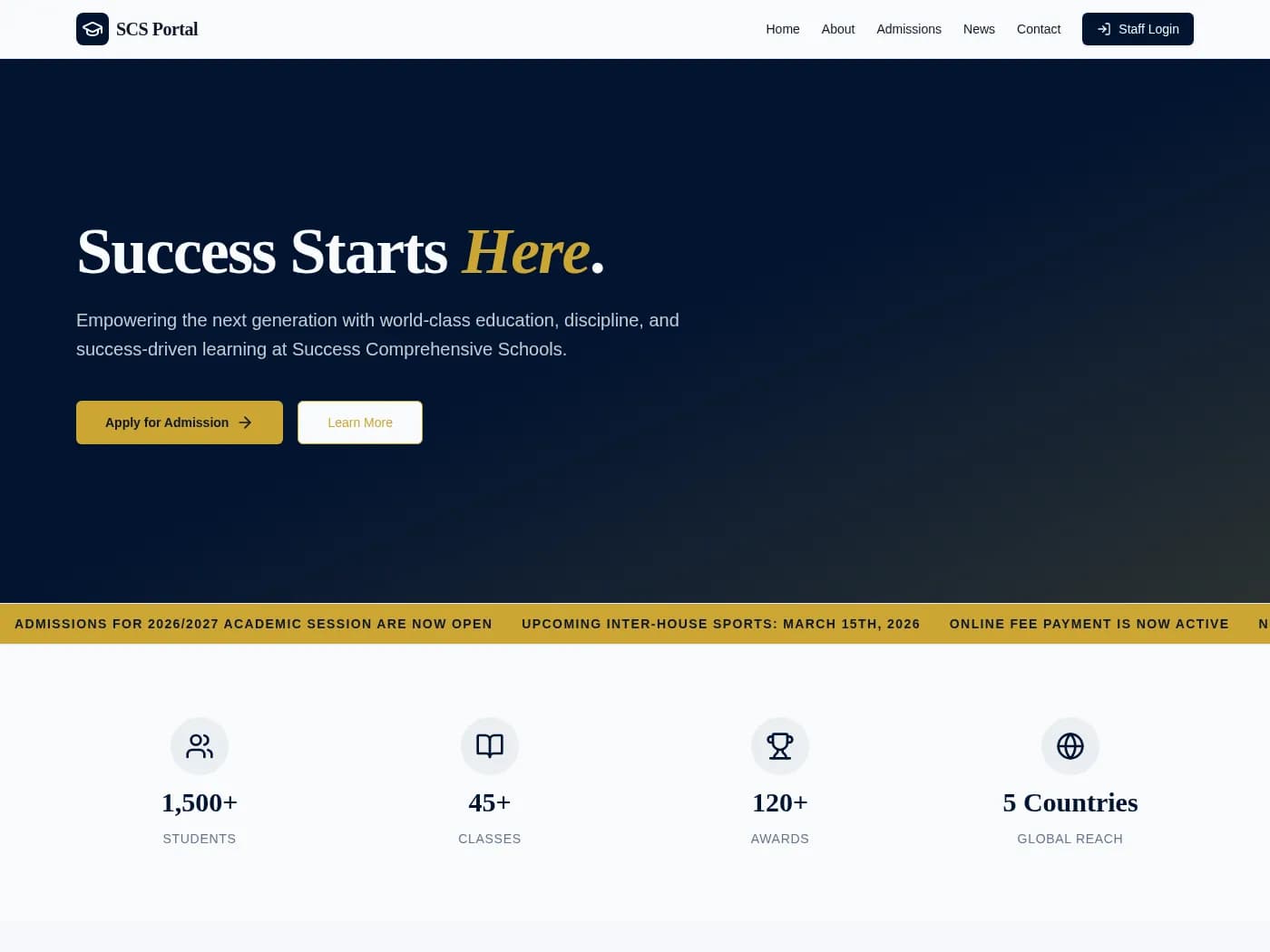 Success Schools Portal