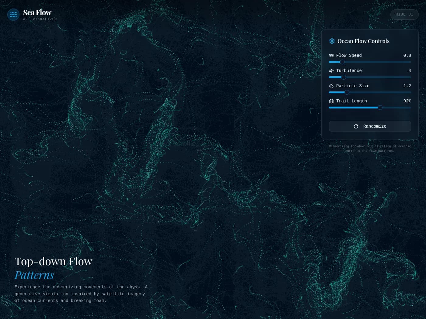 Sea Flow Art Visualizer