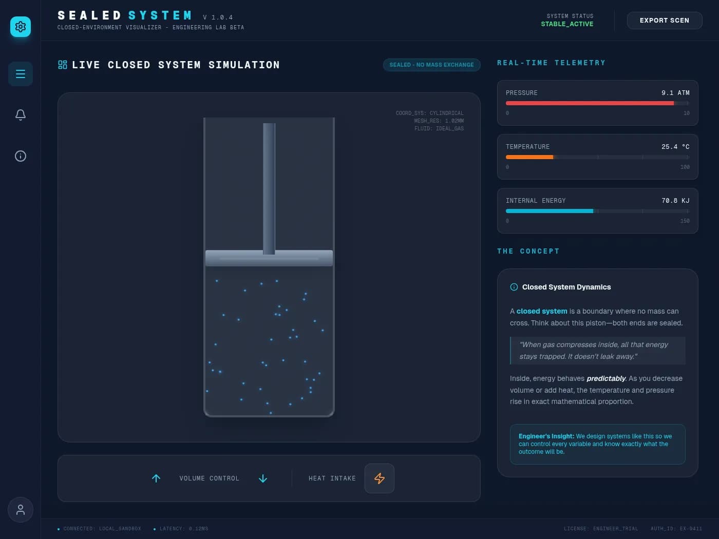 Sealed System Visualizer