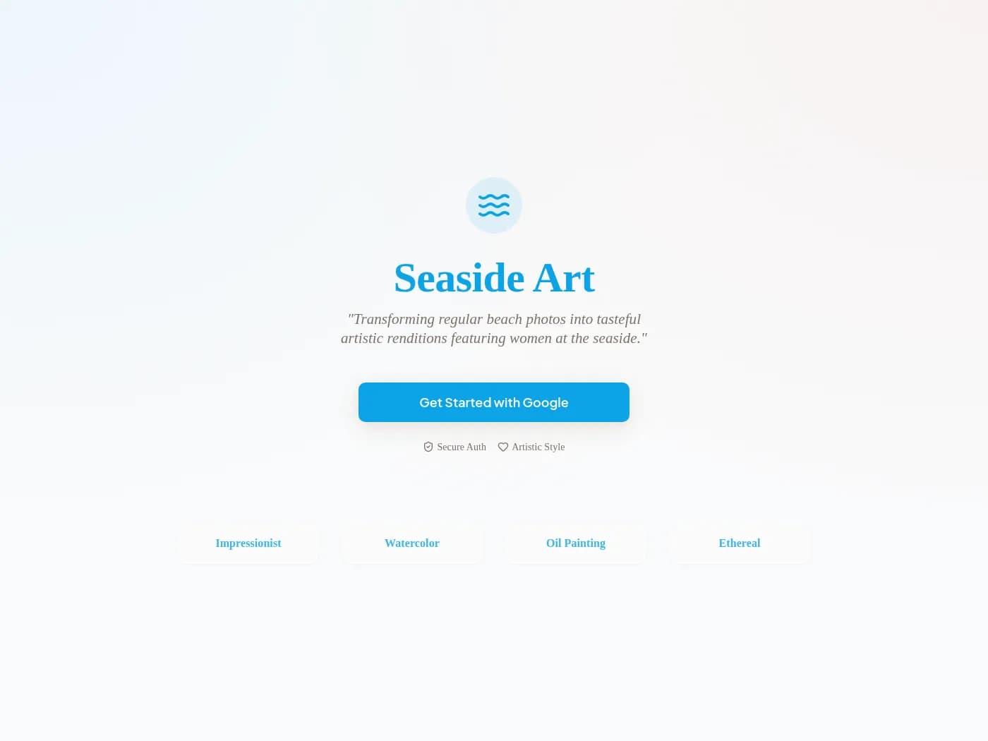 Seaside Art Generator
