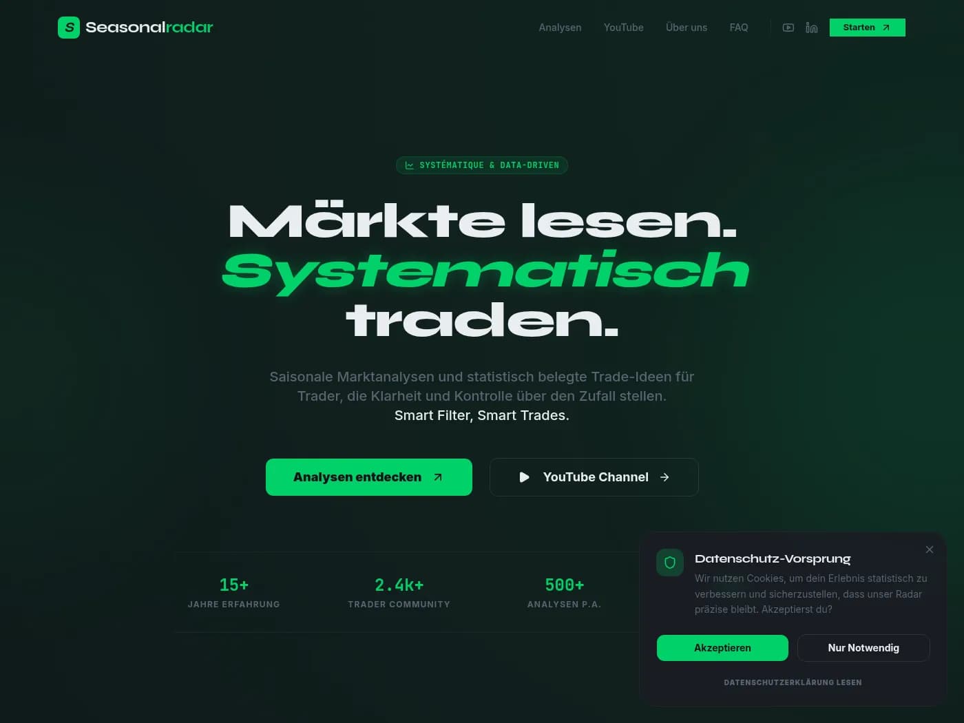 Seasonalradar Web Presence