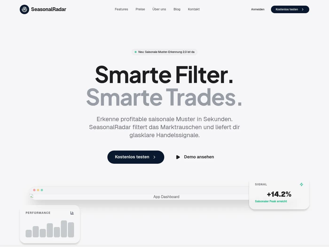 SeasonalRadar Redesign