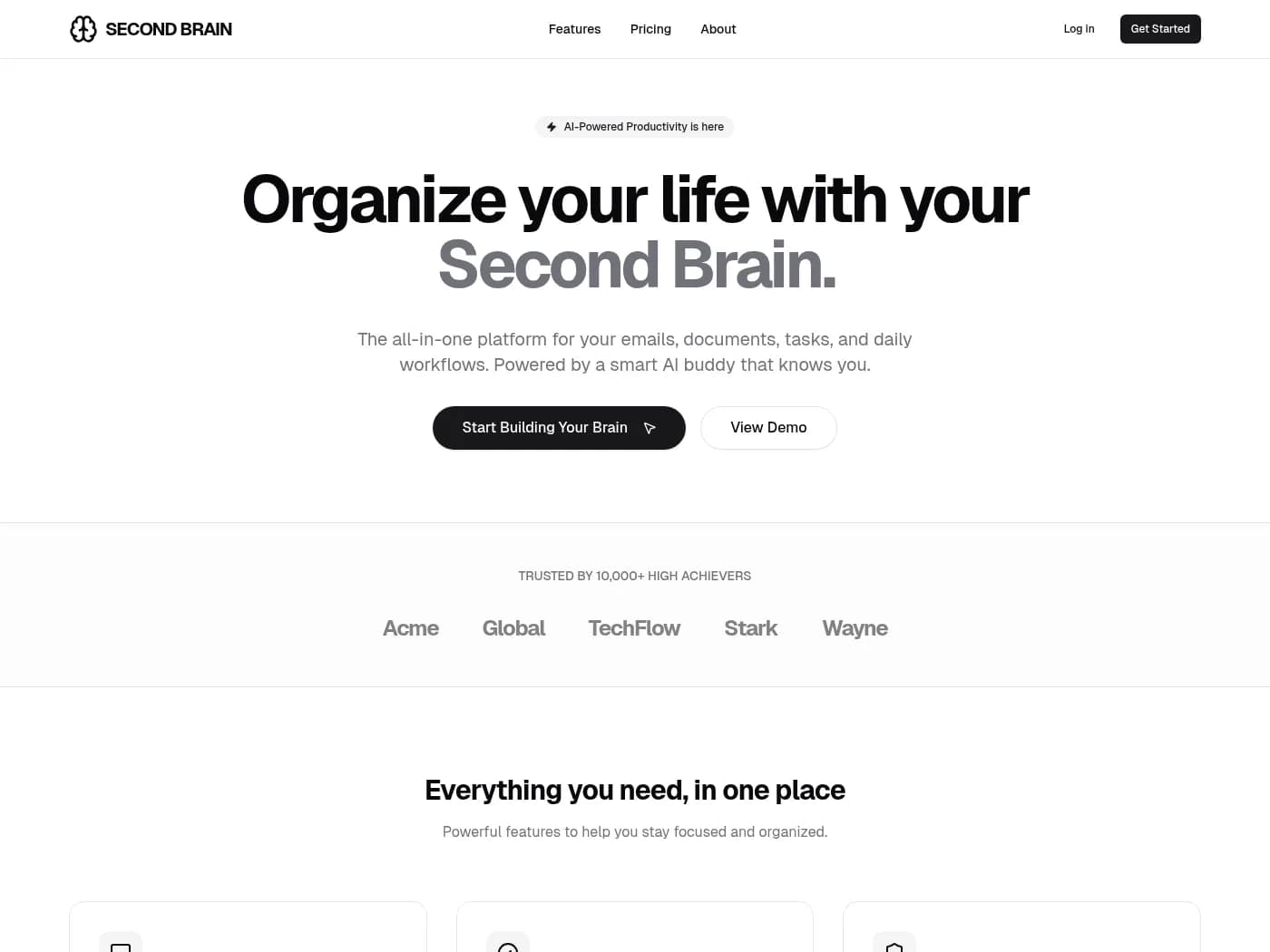 Second Brain Platform