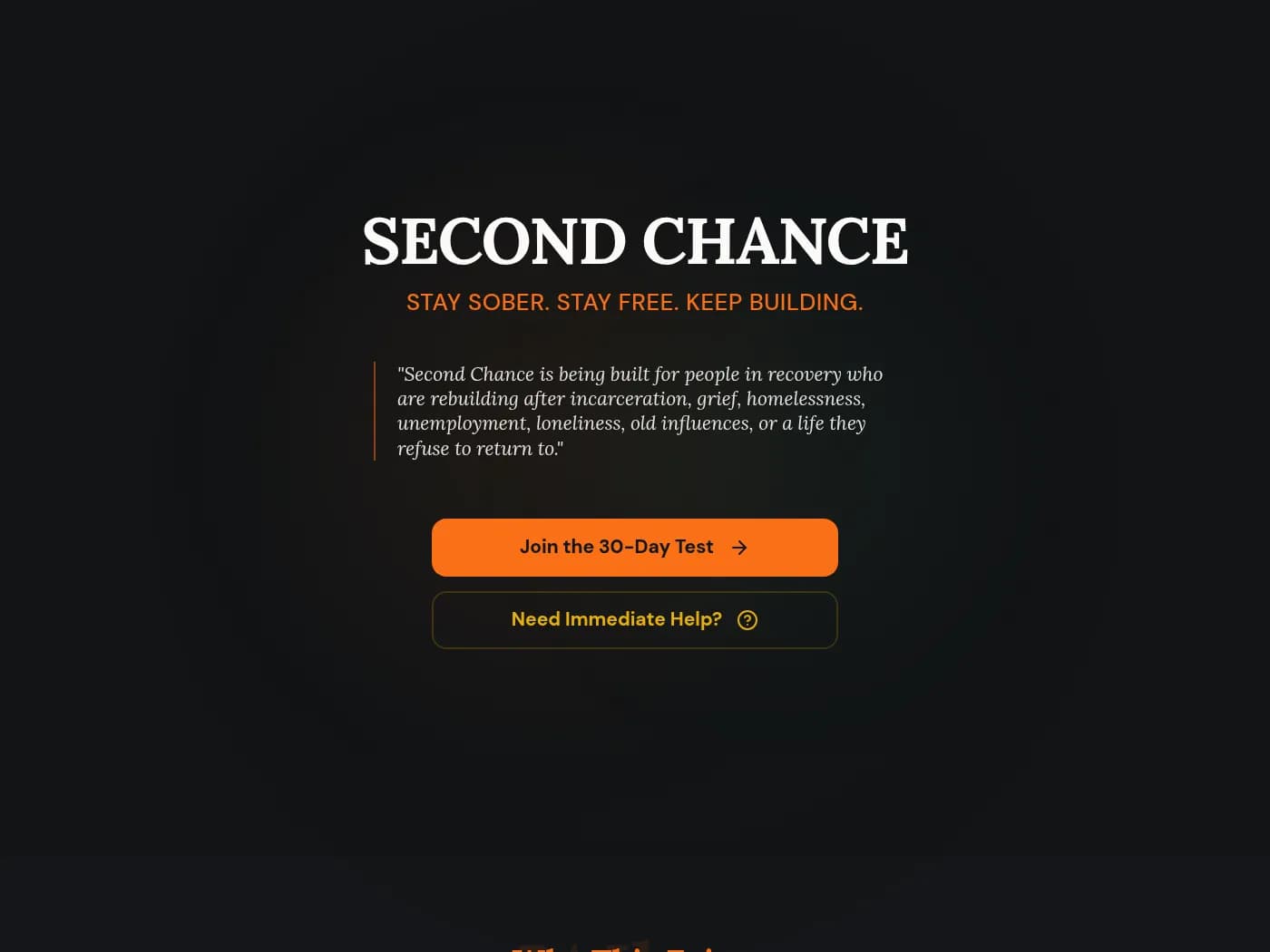 Second Chance Prototype