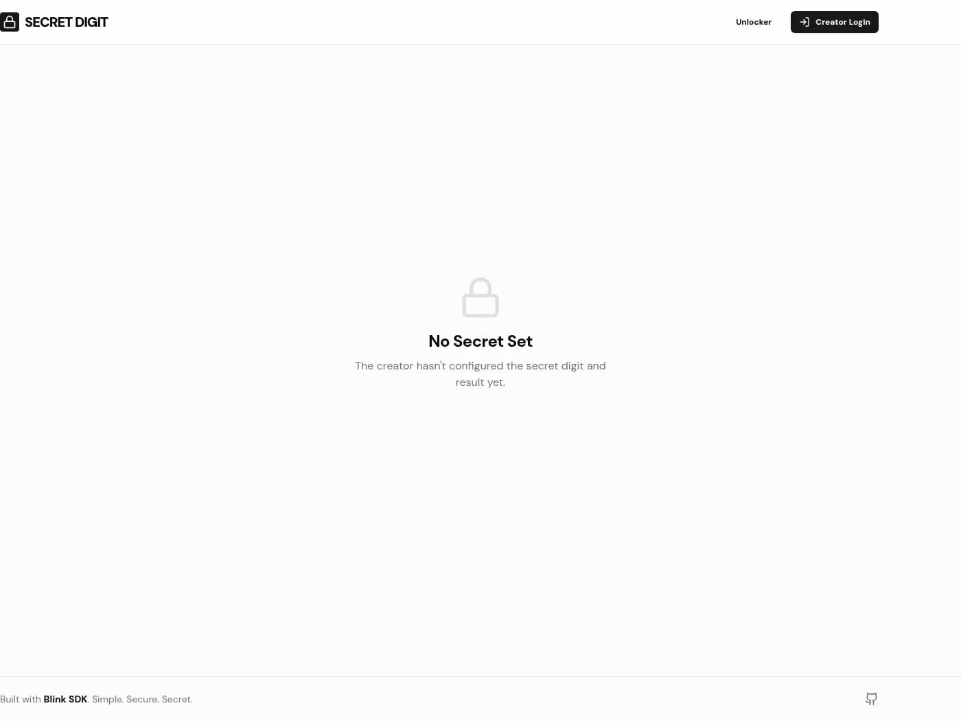 Secret Digit Unlocker