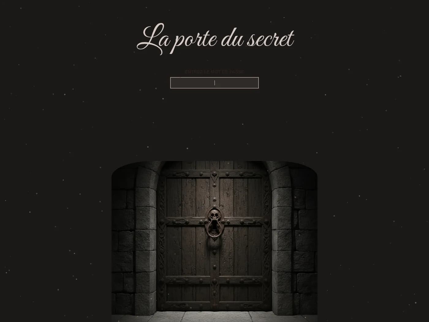 Secret Gate Escape Game