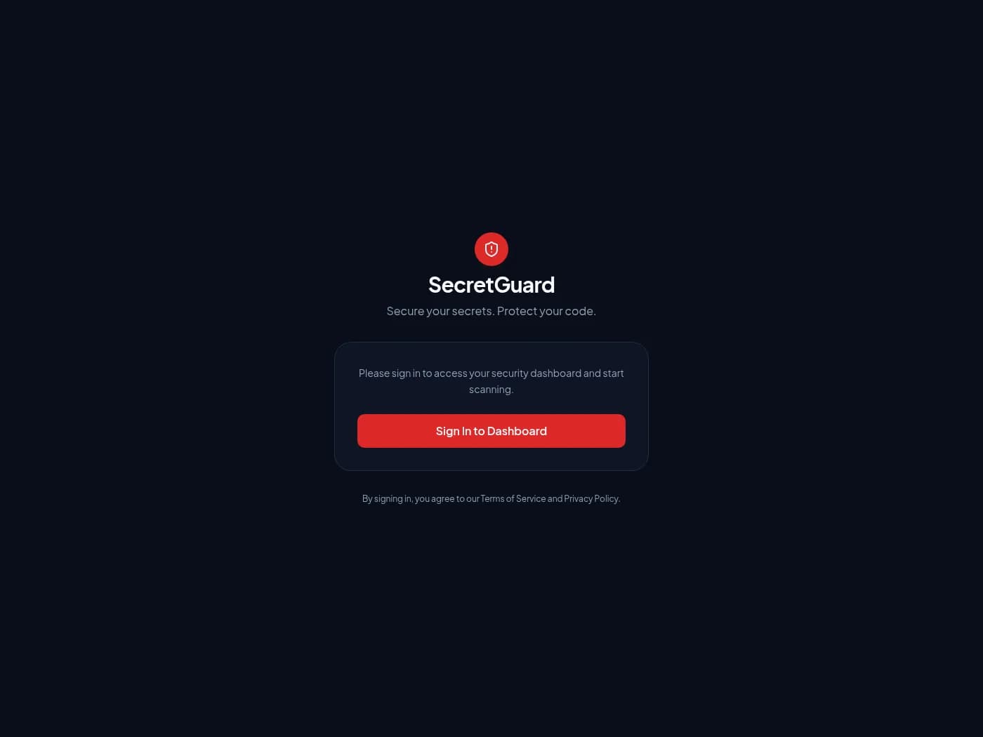 SecretGuard Scanner