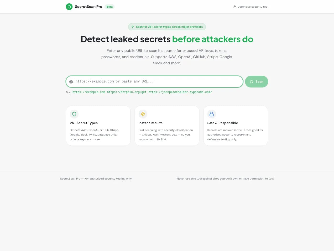 SecretScan Pro