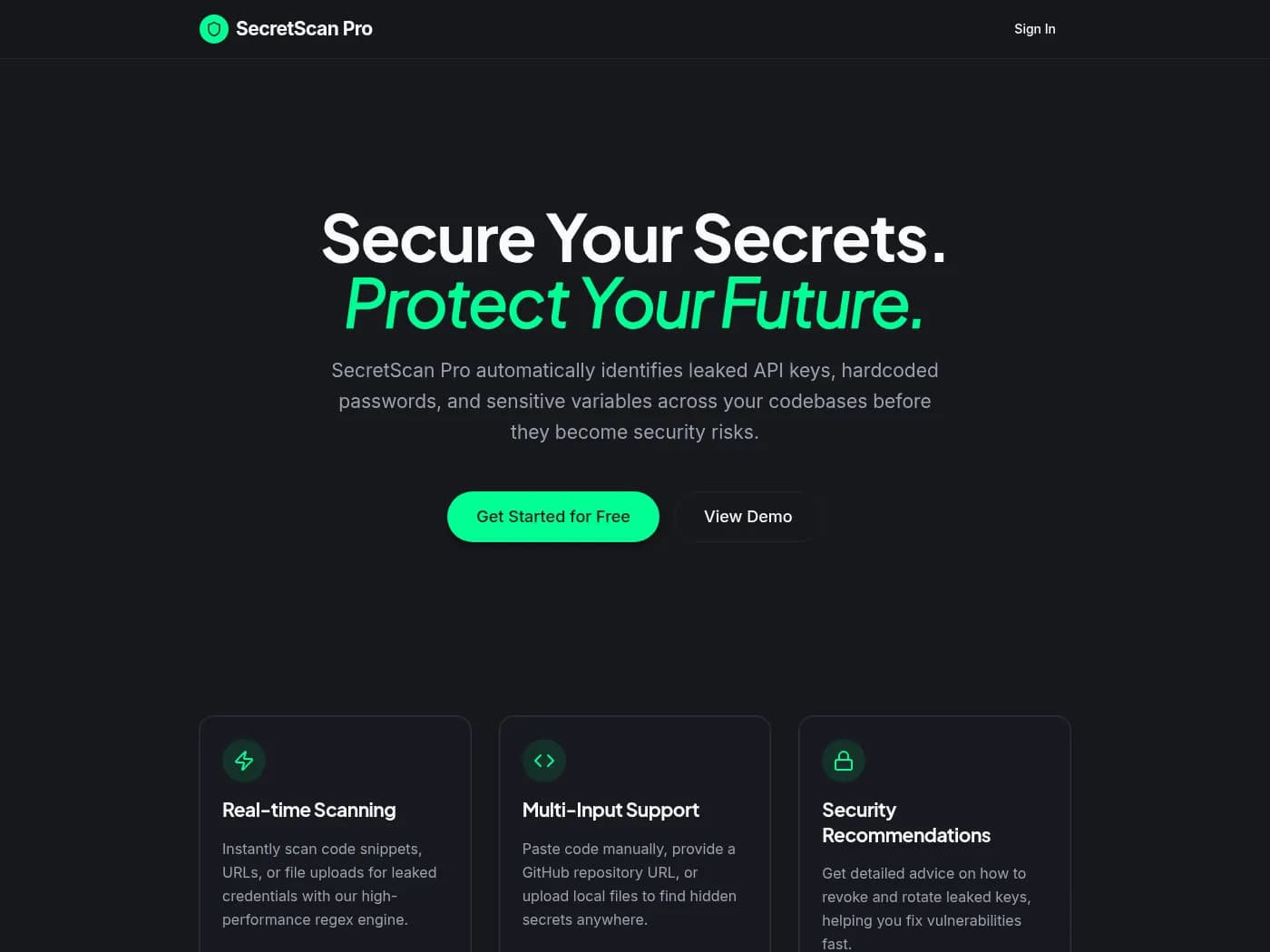 SecretScan Pro