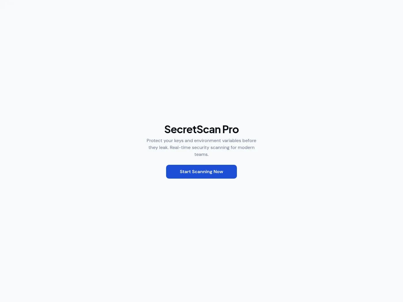 SecretScan Pro