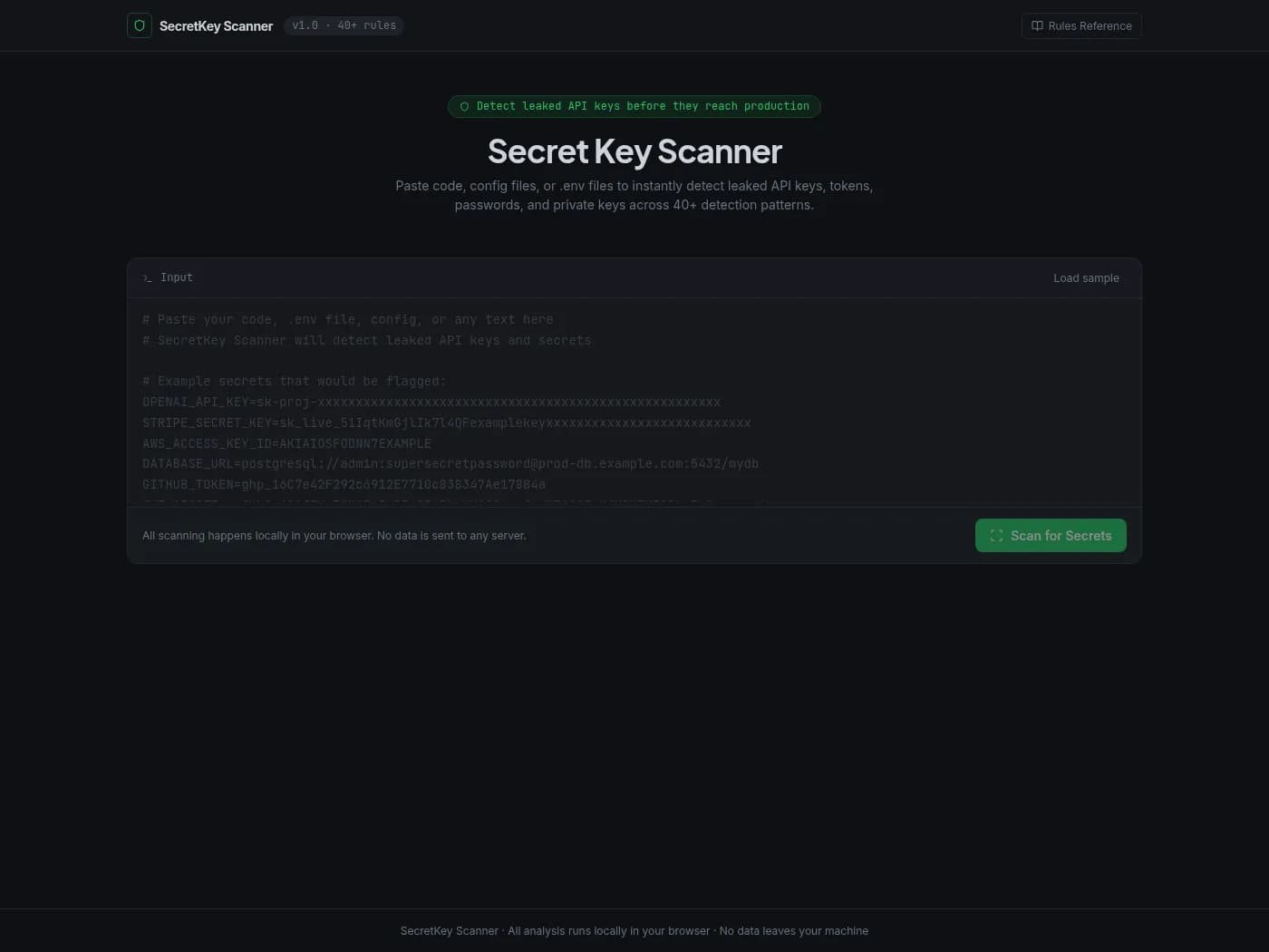 SecretKey Scanner