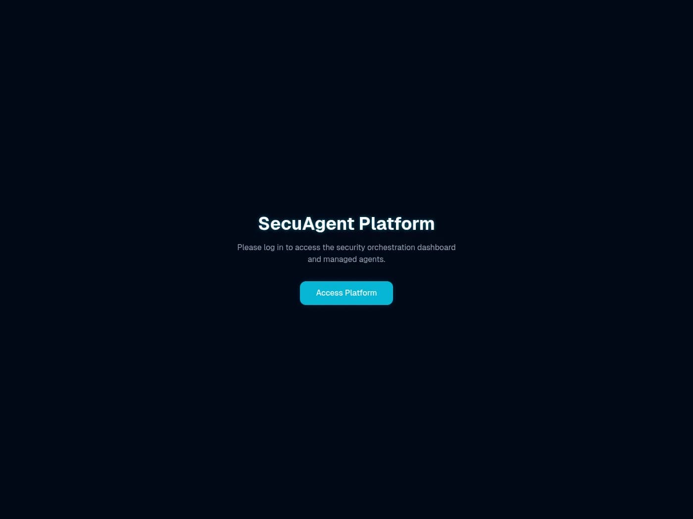 SecuAgent Platform