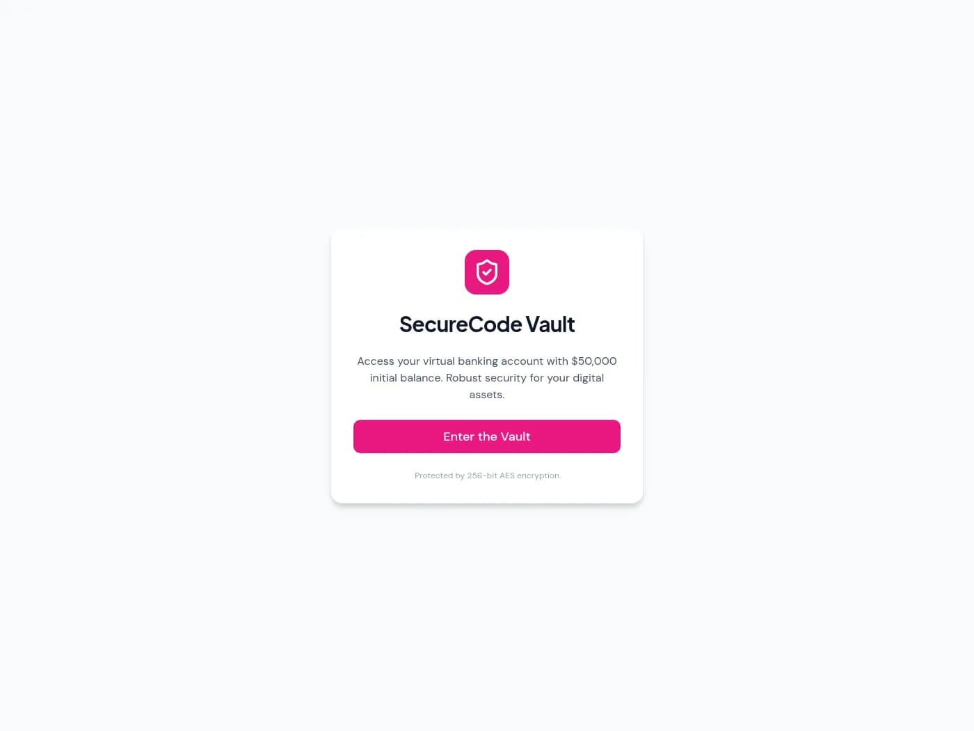 SecureCode Bank Vault