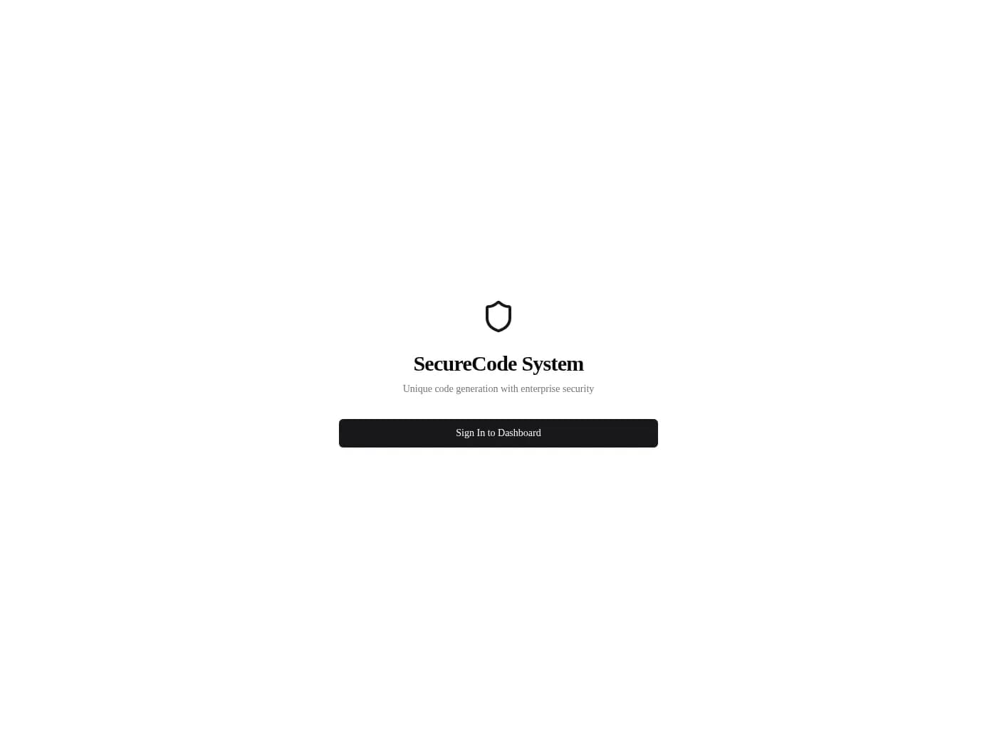 SecureCode Dashboard