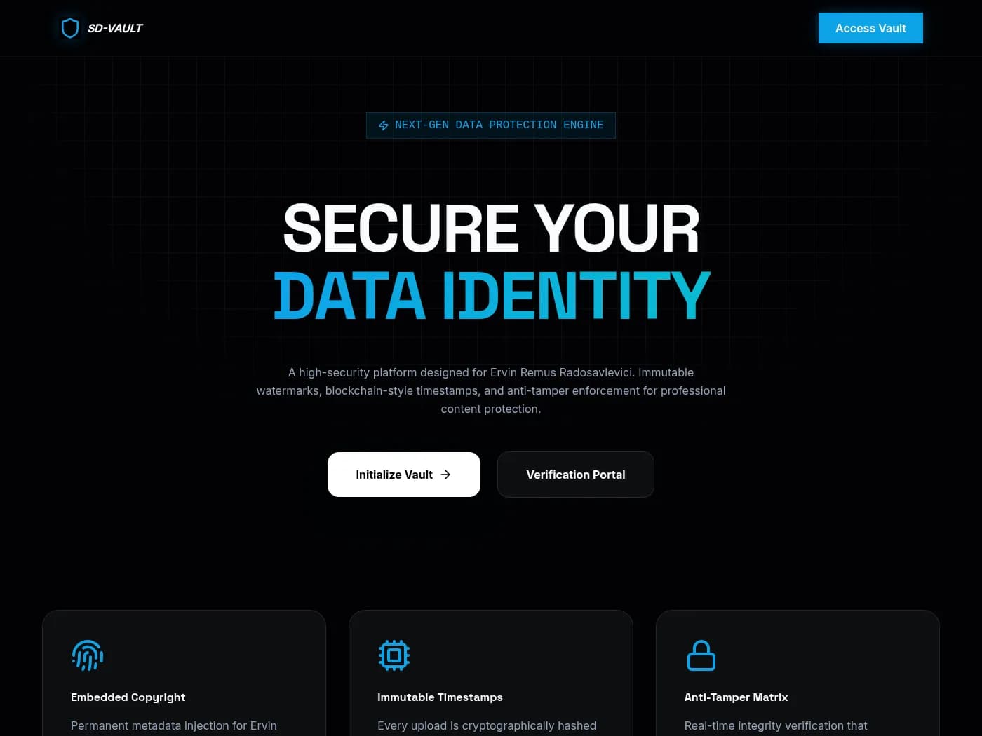 Secure Data Vault