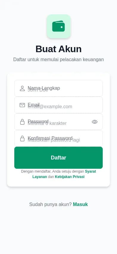 Secure Finance Tracker