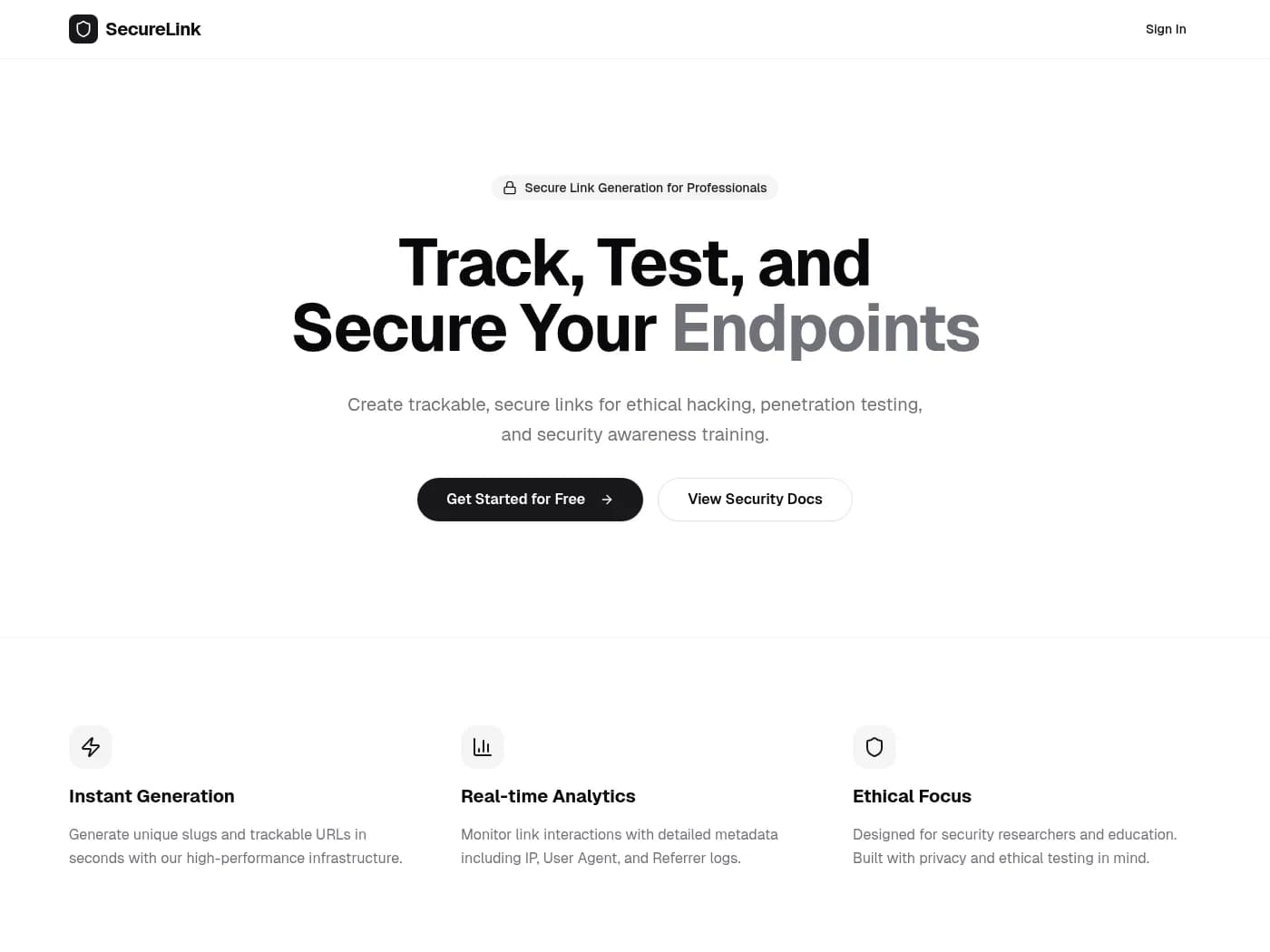 Secure Link Generator