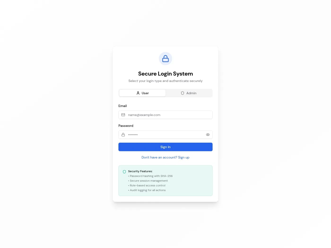 Secure Dual Login