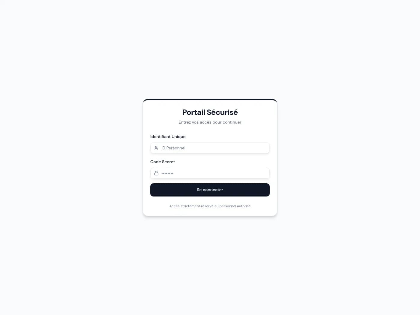 Secure Staff Portal