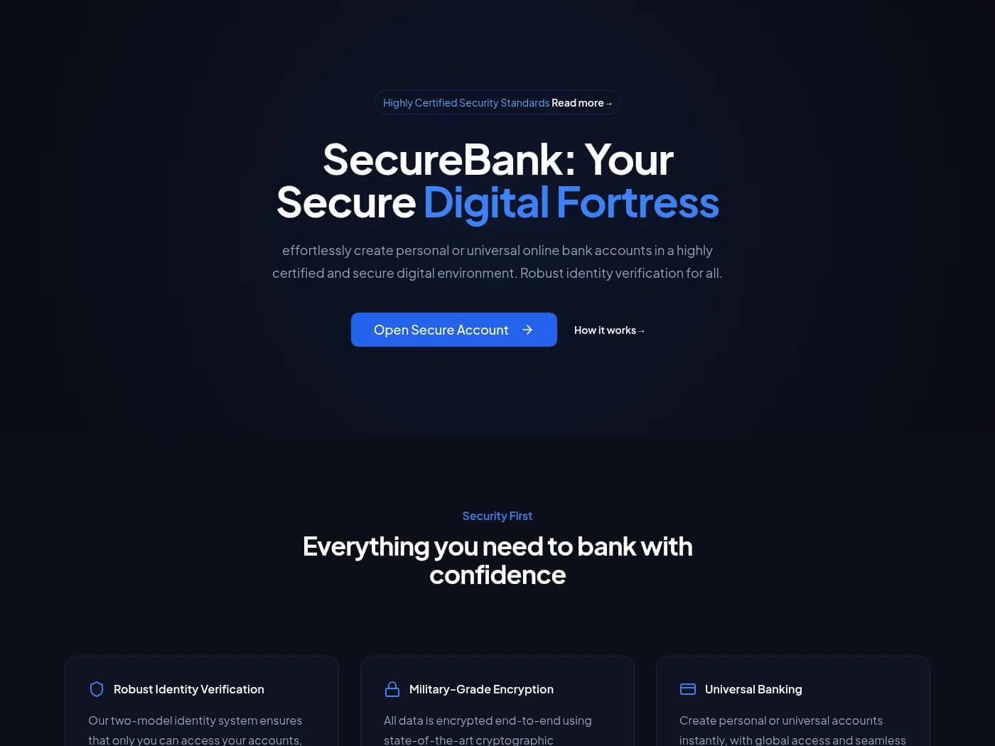 SecureBank Online App