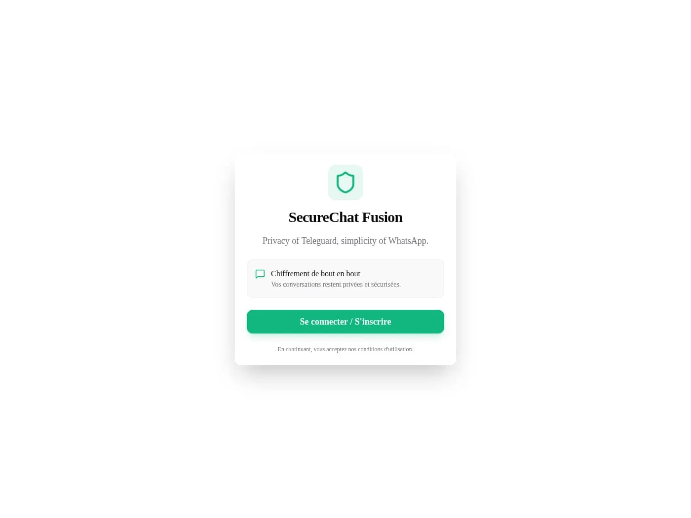SecureChat Fusion