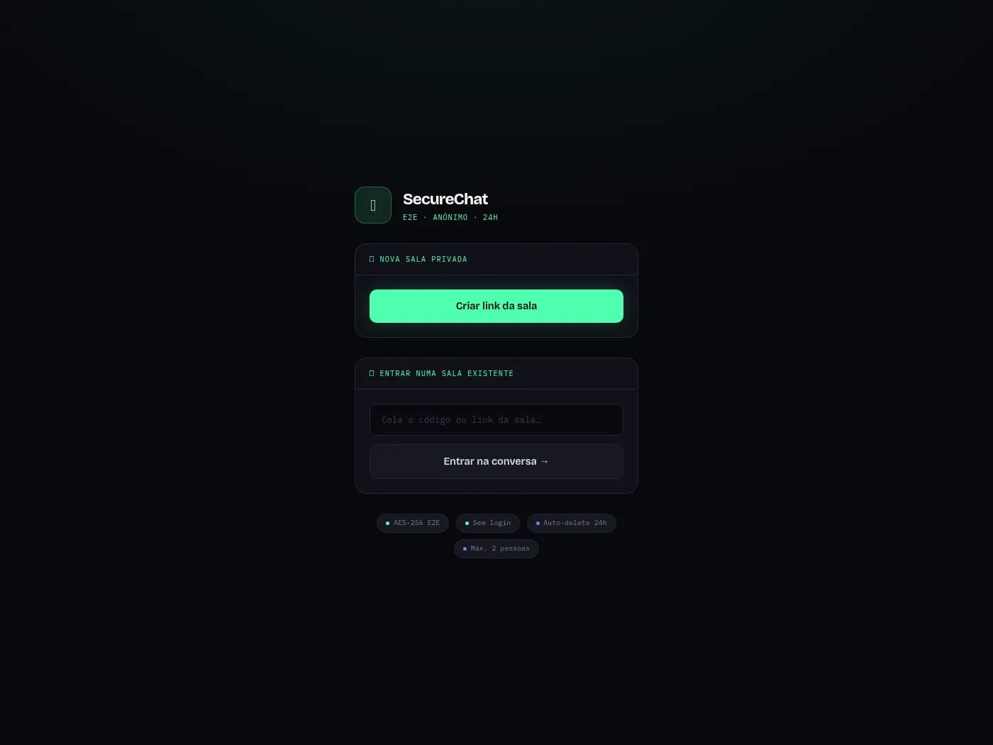 SecureChat Link Rooms