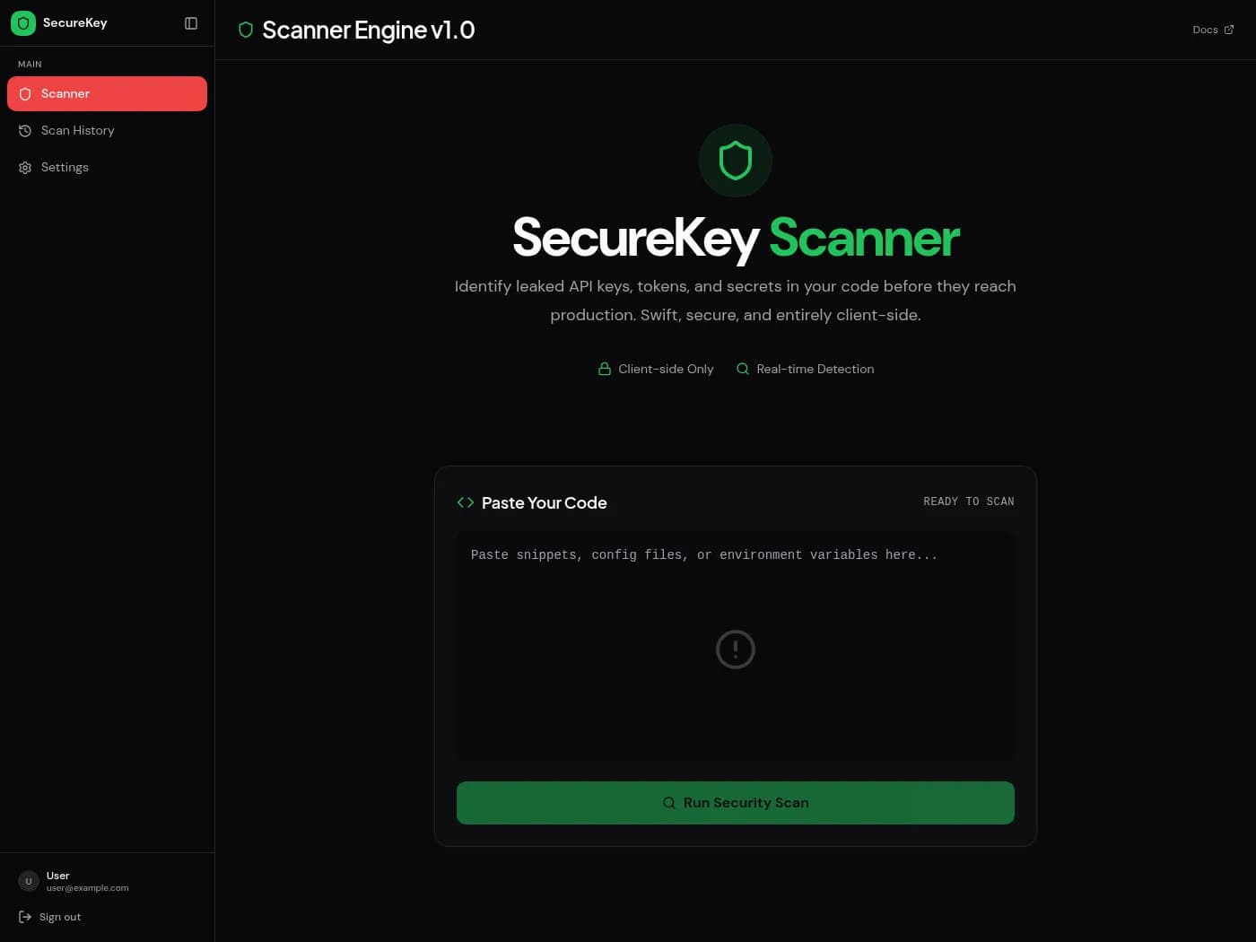 SecureKey Scanner
