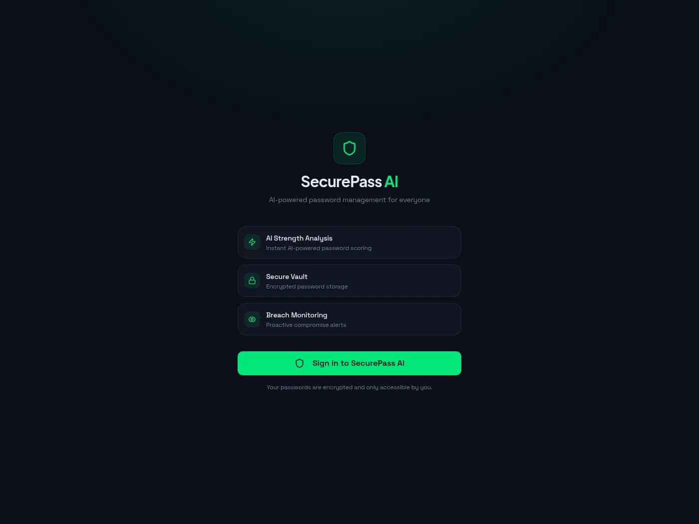 SecurePass AI