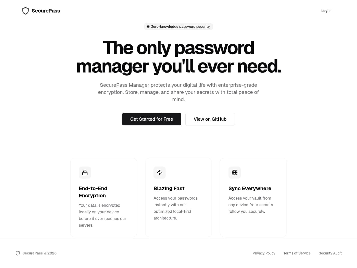 SecurePass Manager