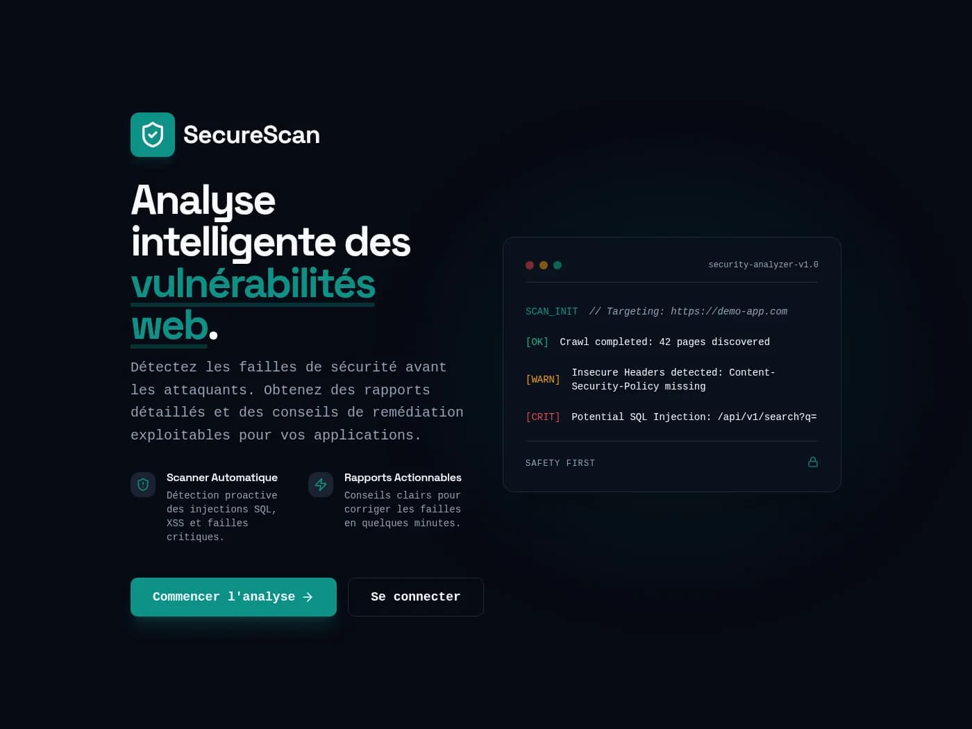 SecureScan Web Analyzer