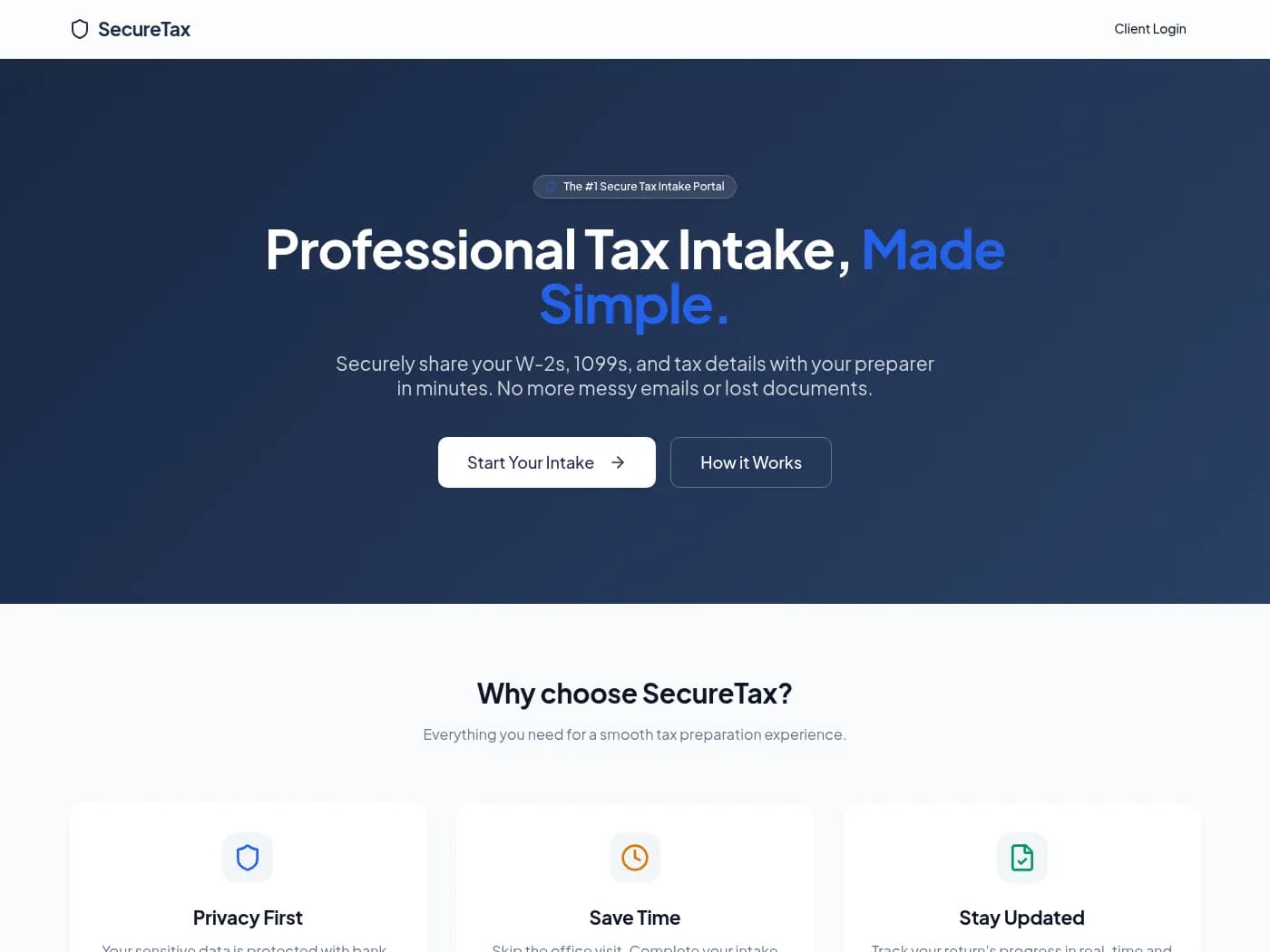 Dillon ParkTax Intake Portal