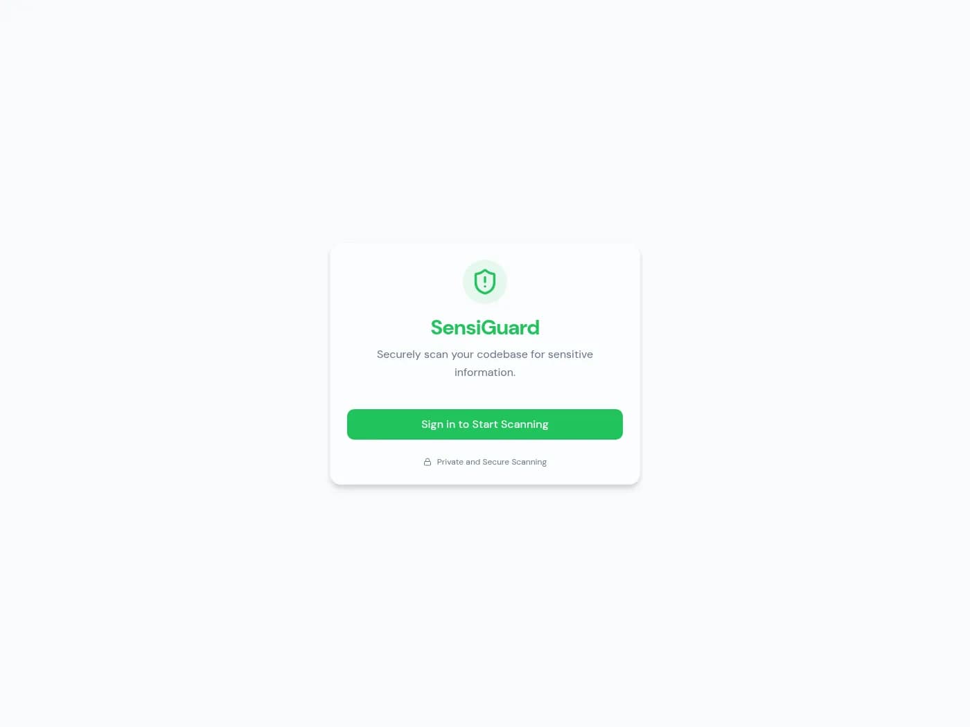 SensiGuard Scanner