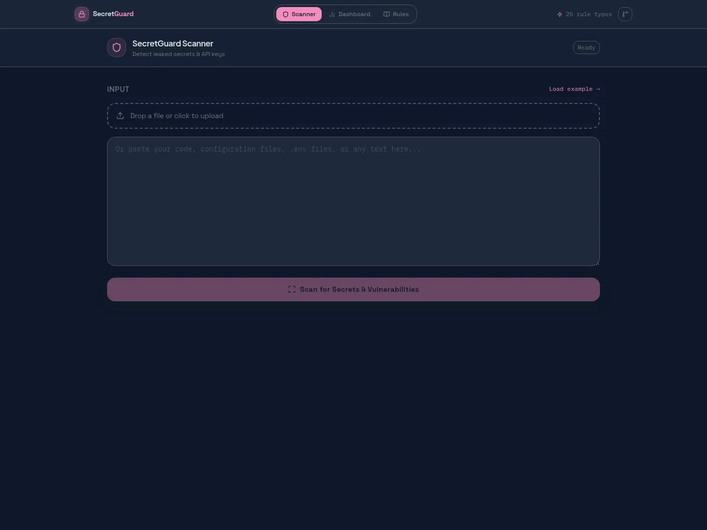 SecretGuard Scanner