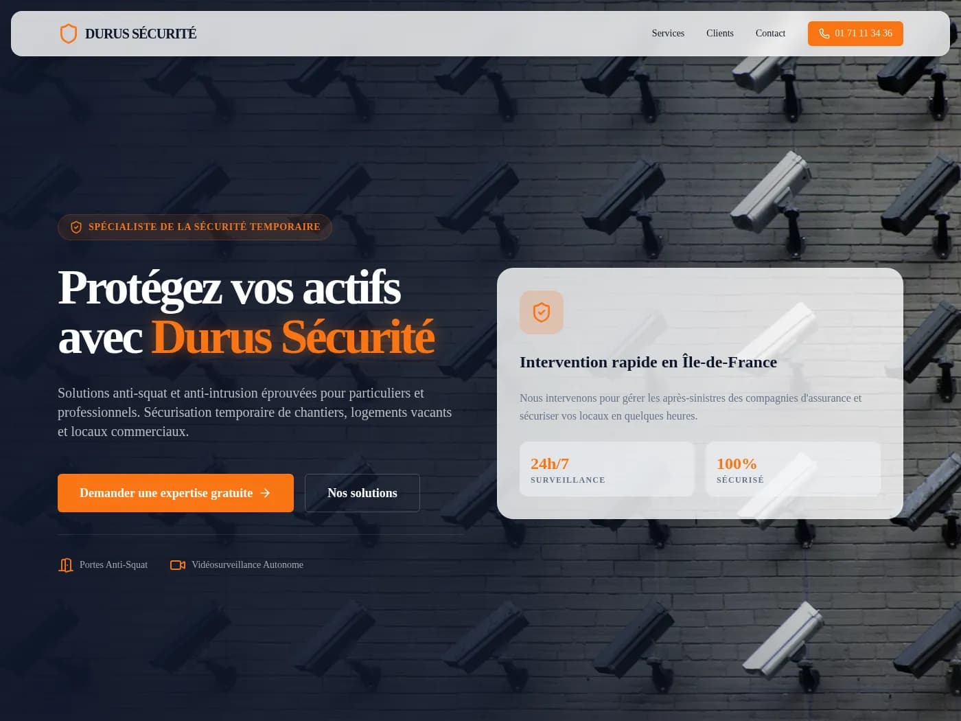 SecureGuard Landing Page