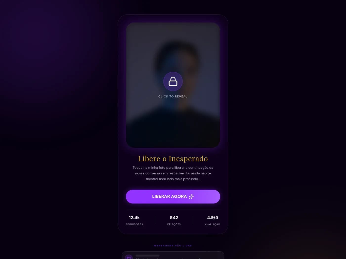 Sedutora Unlock Page