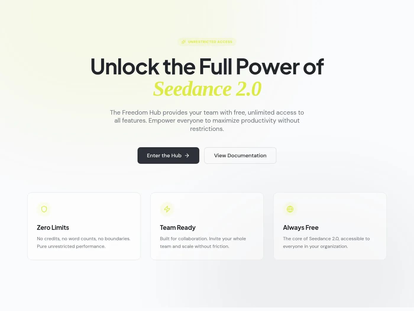 Seedance Freedom Hub