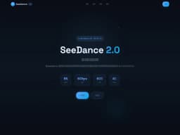 SeeDance 2.0 Landing