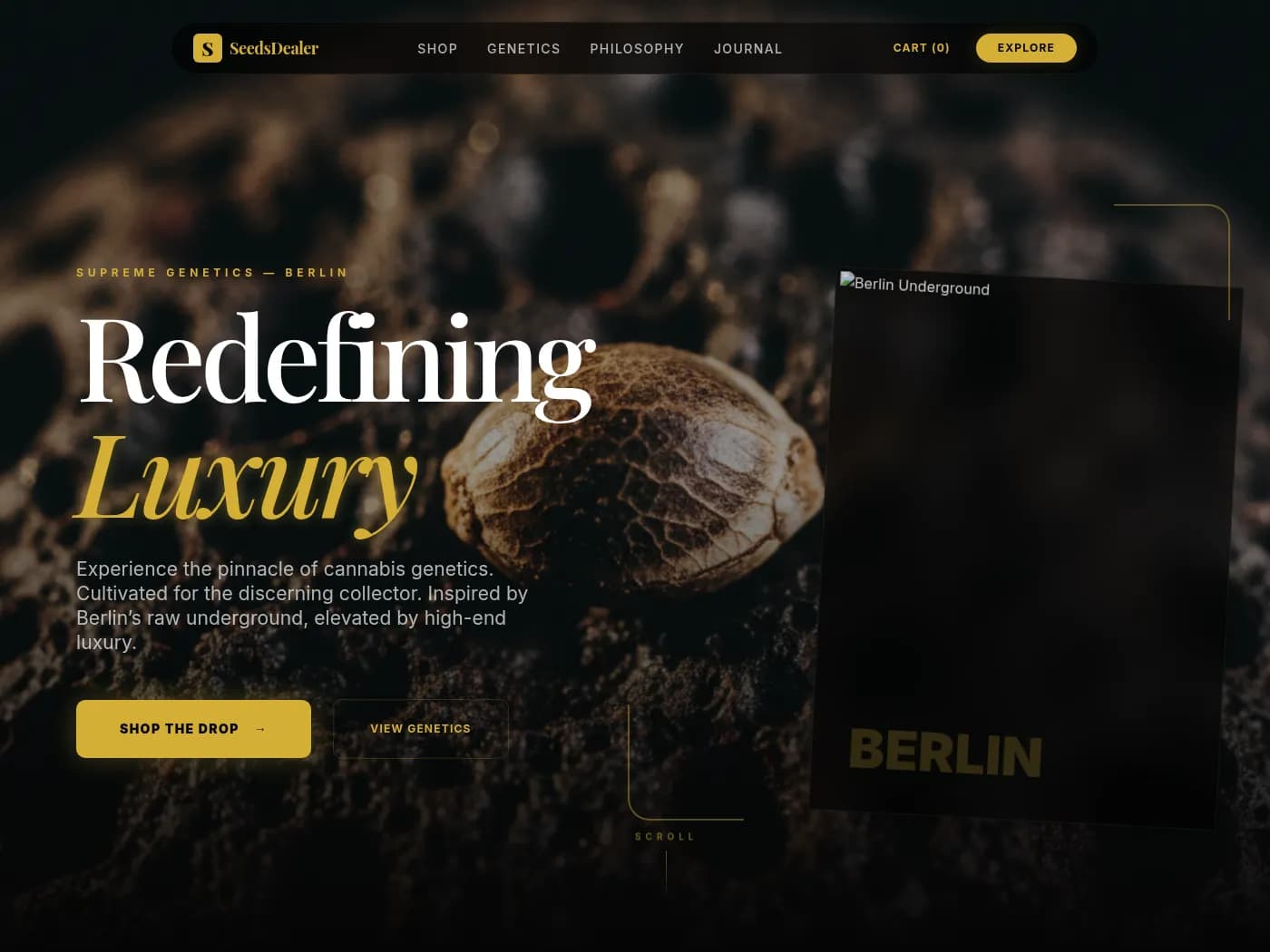 SeedsDealer Luxury Landing