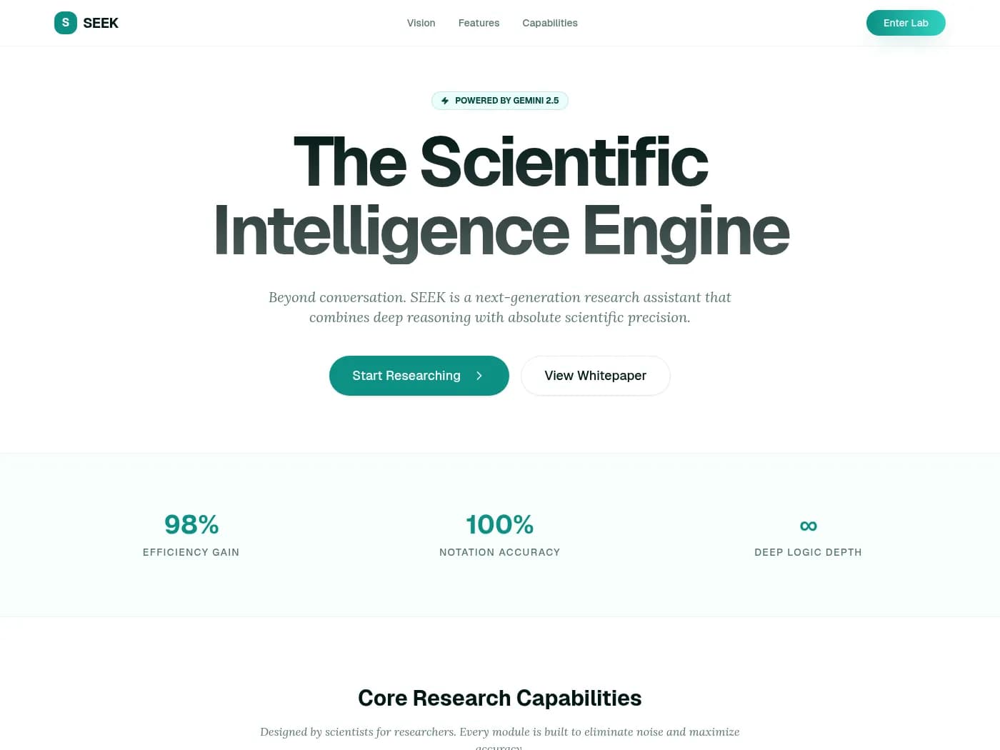 SEEK Scientific AI Assistant