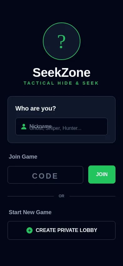SeekZone Game Master
