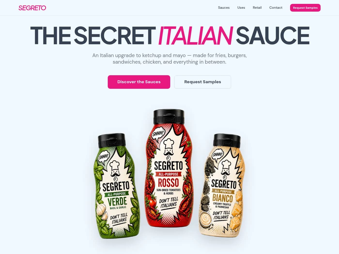 Segreto Sauce Landing
